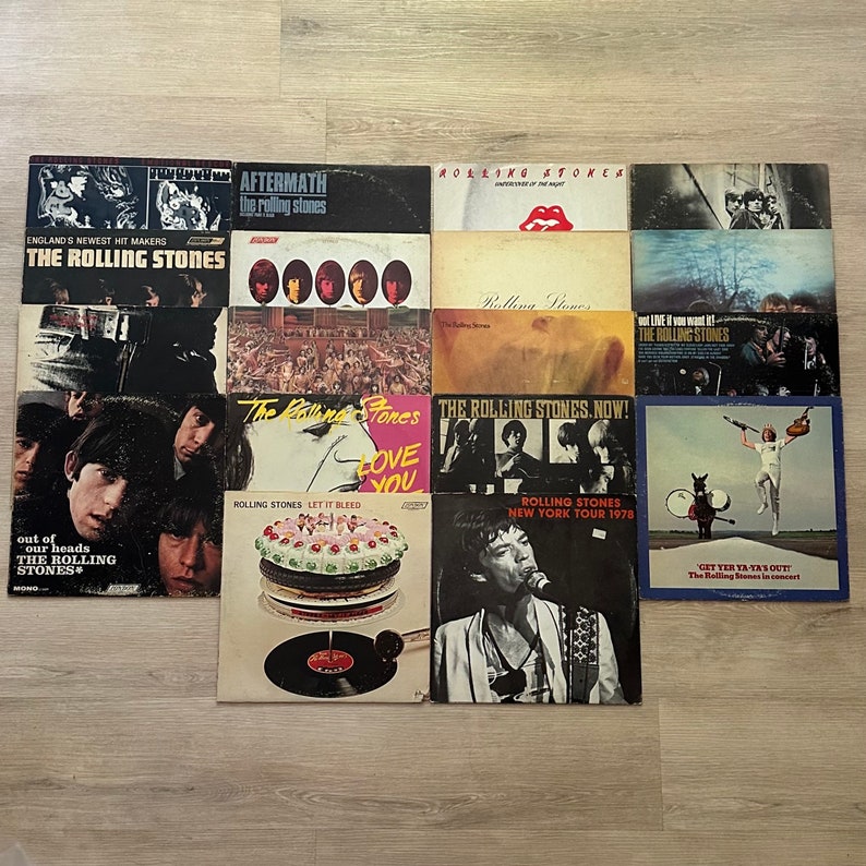 18 Rolling Stones LP Albums Vintage Vinyl Records - Etsy