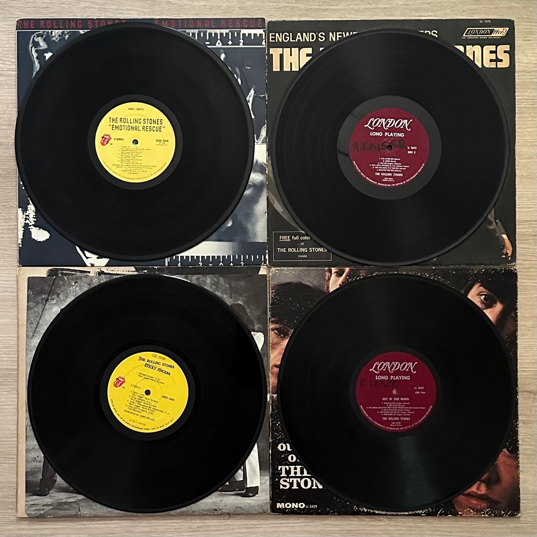 18 Rolling Stones LP Albums Vintage Vinyl Records - Etsy
