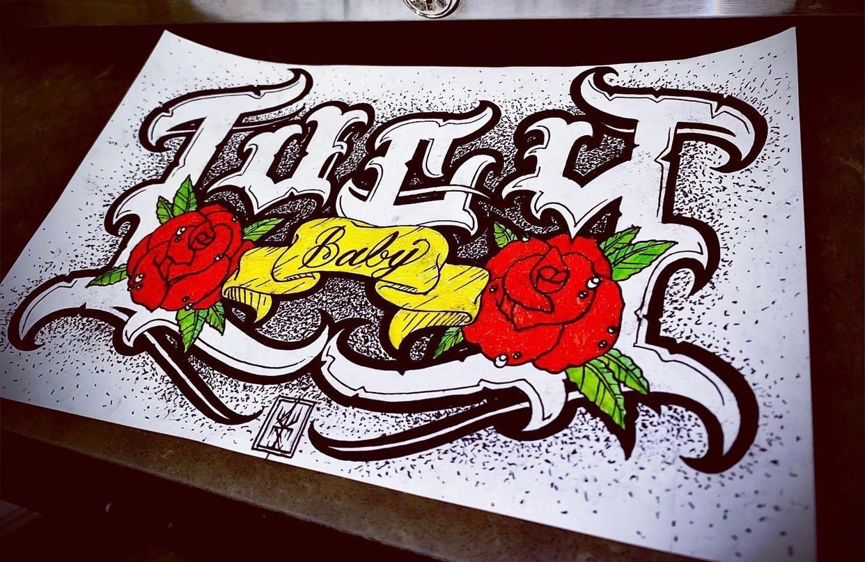 Custom Artwork | Custom Name | Drawing | Custom Drawing - Etsy