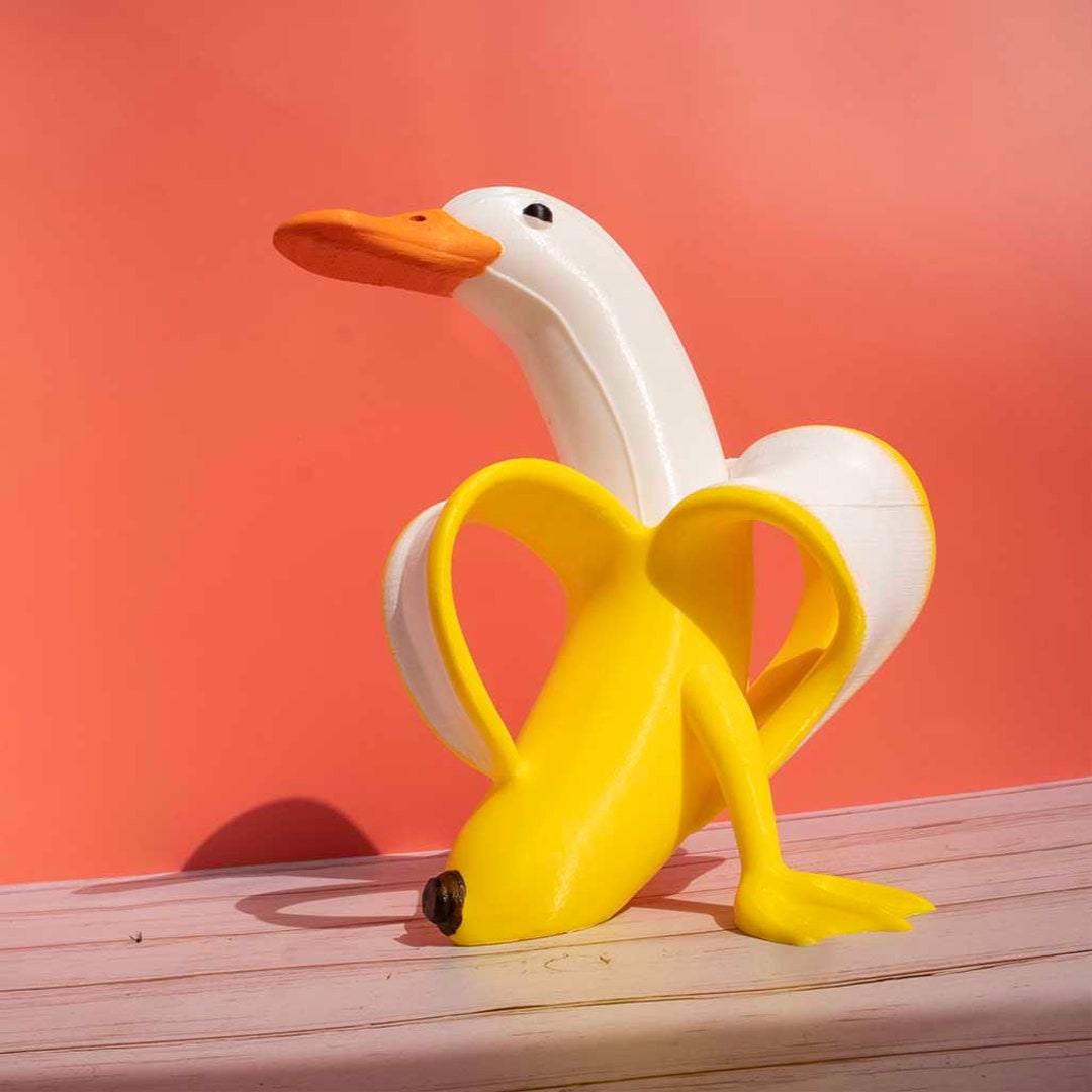 3D Banana Duck Statue - Etsy