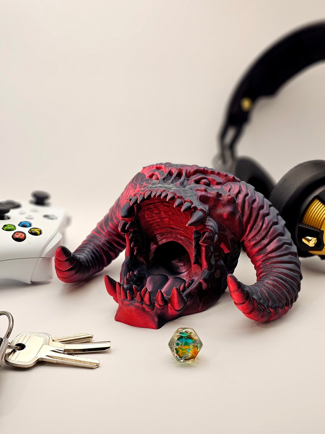 Balrog Head Dice Tower / Controller Holder / Headset Holder / Keys ...