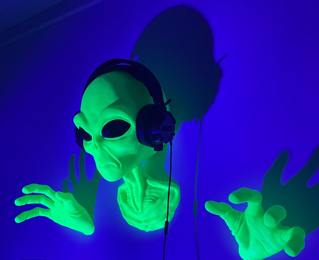 Alien Wall Mounted Decor 3D Gamer Decoration and Headphones Holder - Etsy