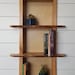 Live Edge Alder Wall Niche Bookshelf - Etsy