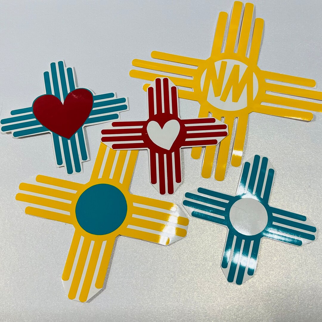 New Mexico Zia Stickers - Etsy
