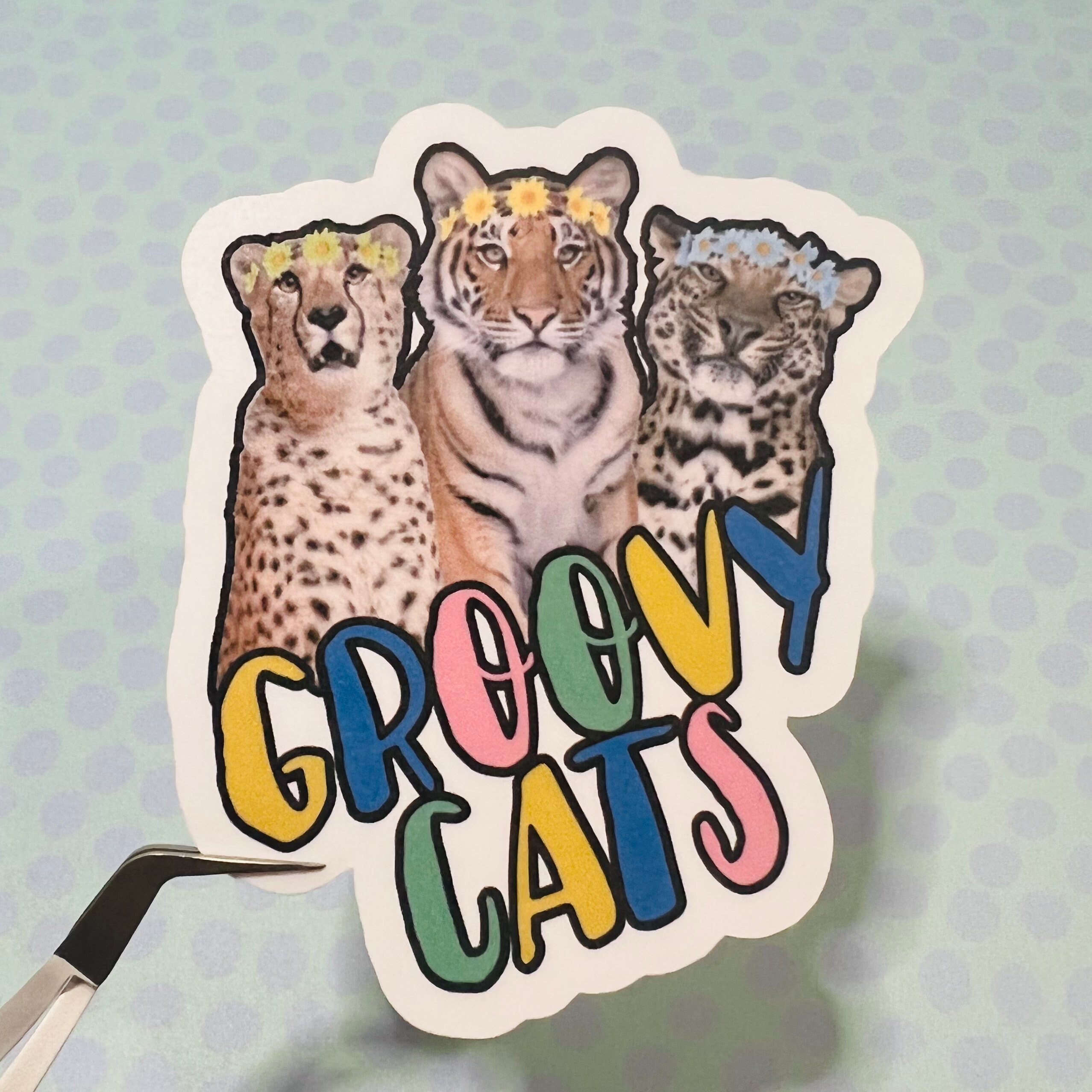 Groovy Cats Sticker Pack - Etsy