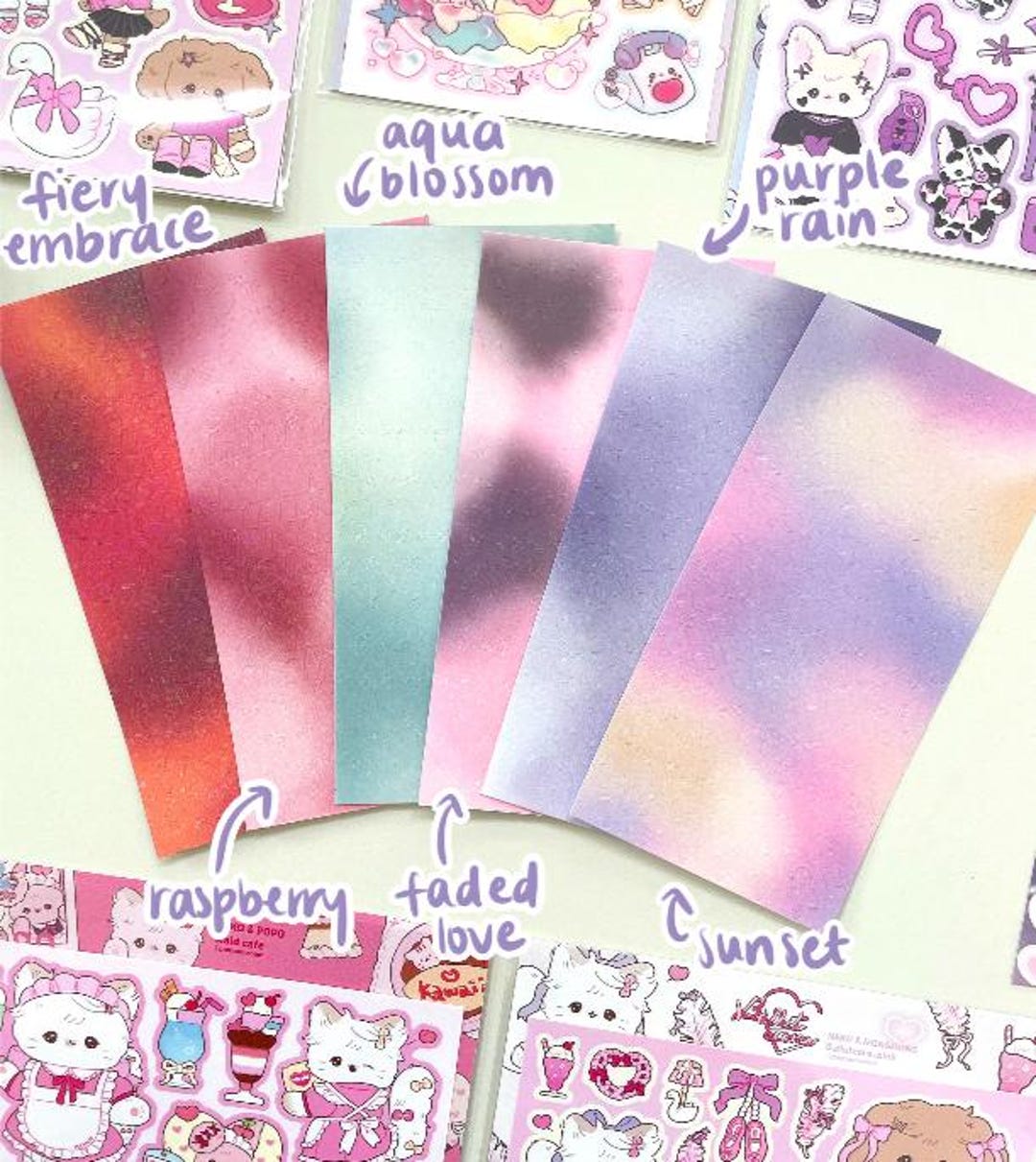 Mini Deco Stars Sticker Sheets for Journaling and Toploader Deco - Etsy