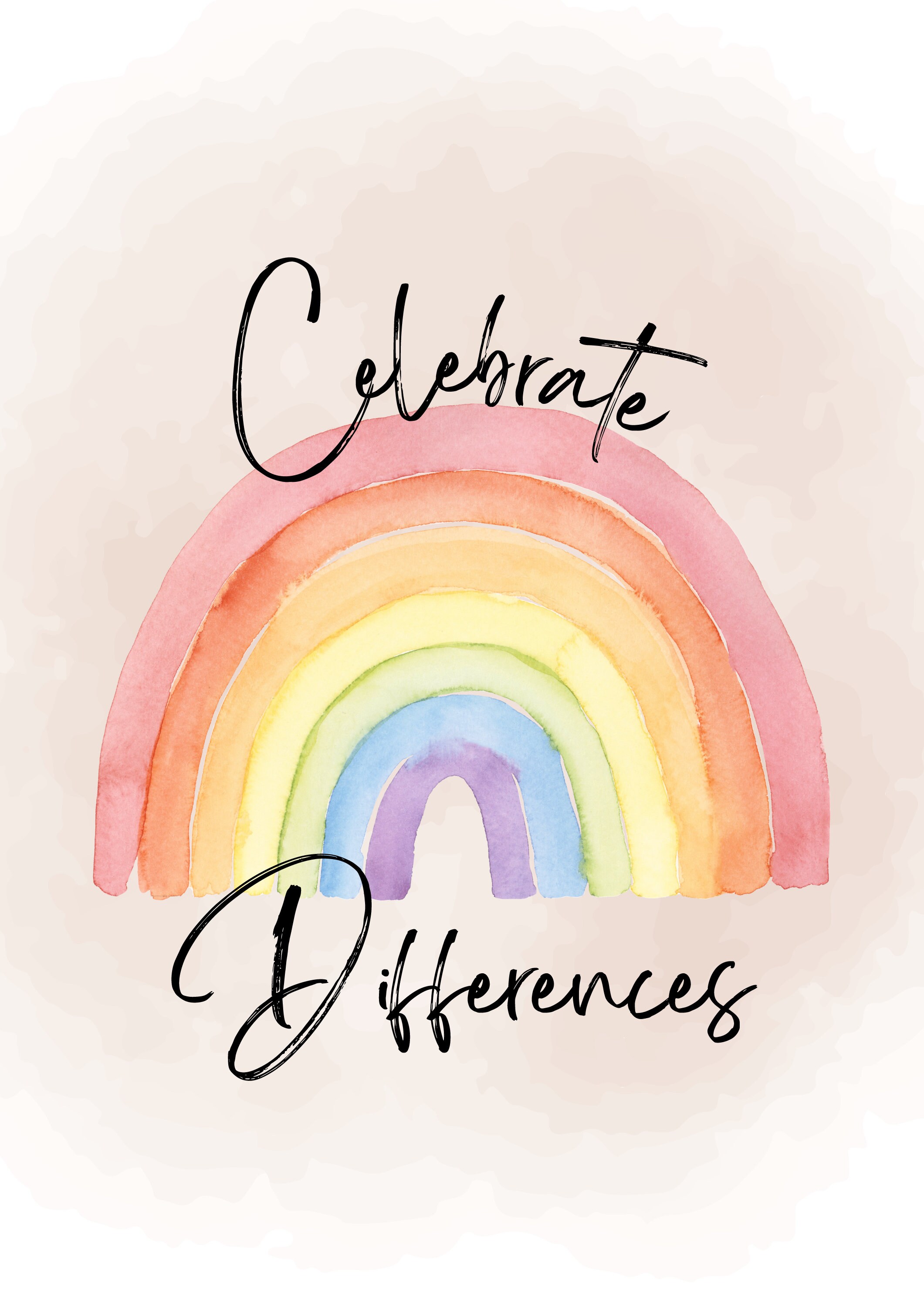 WATERCOLOR Classroom Posters- Set of 4 - Etsy