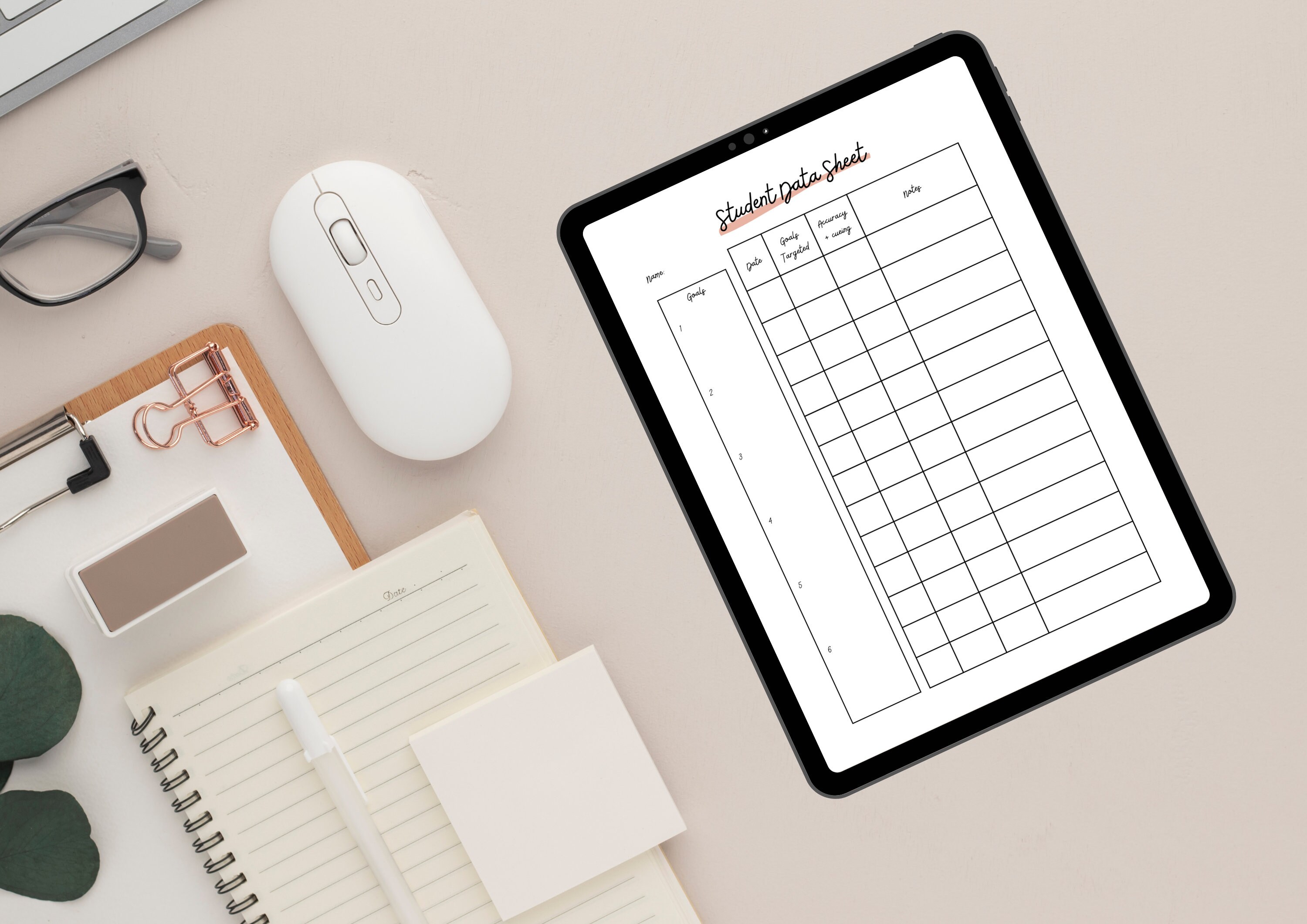 SLP, OT, PT Data Sheet Digital Download - Etsy