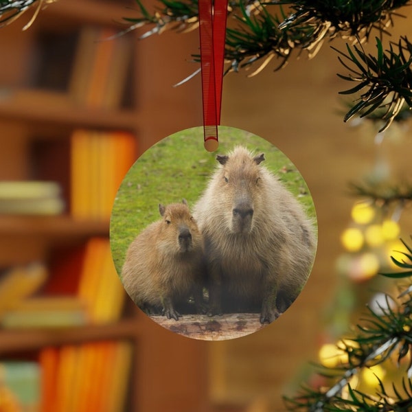 Capybara Christmas Ornament - Etsy