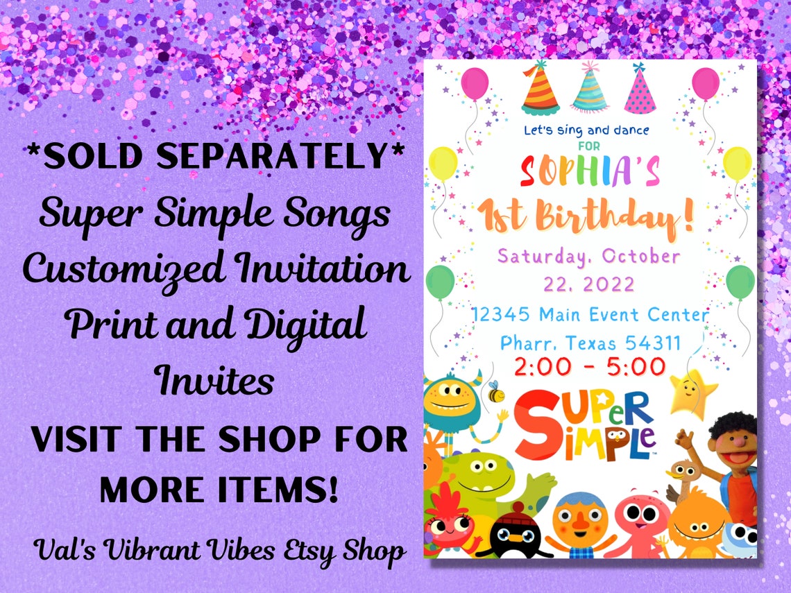 Super Simple Songs Thank You Card Printable and Digital PNG - Etsy