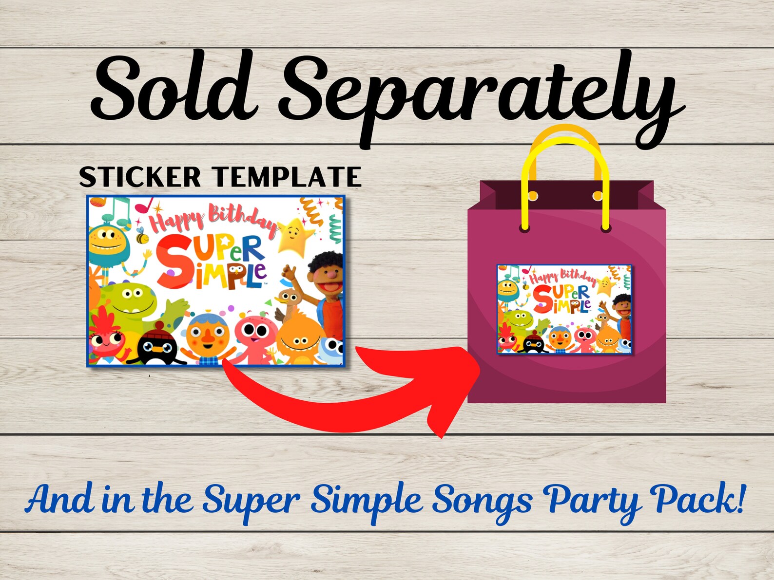 Super Simple Songs Thank You Card Printable Instant Download - Etsy
