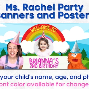 Ms. Rachel Party Banners and Posters Birthday Decorations - Etsy