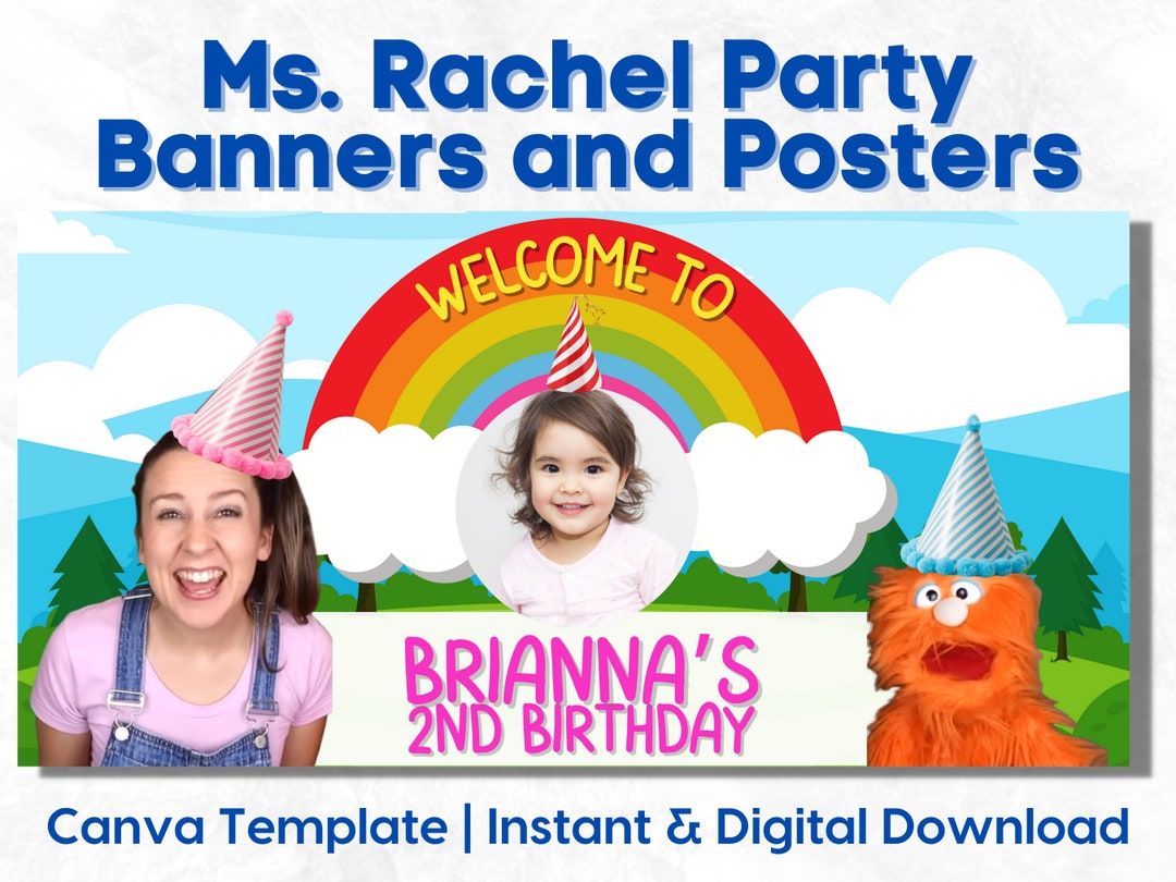 Ms. Rachel Party Banners and Posters Birthday Decorations - Etsy