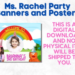 Ms. Rachel Party Banners and Posters Birthday Decorations - Etsy