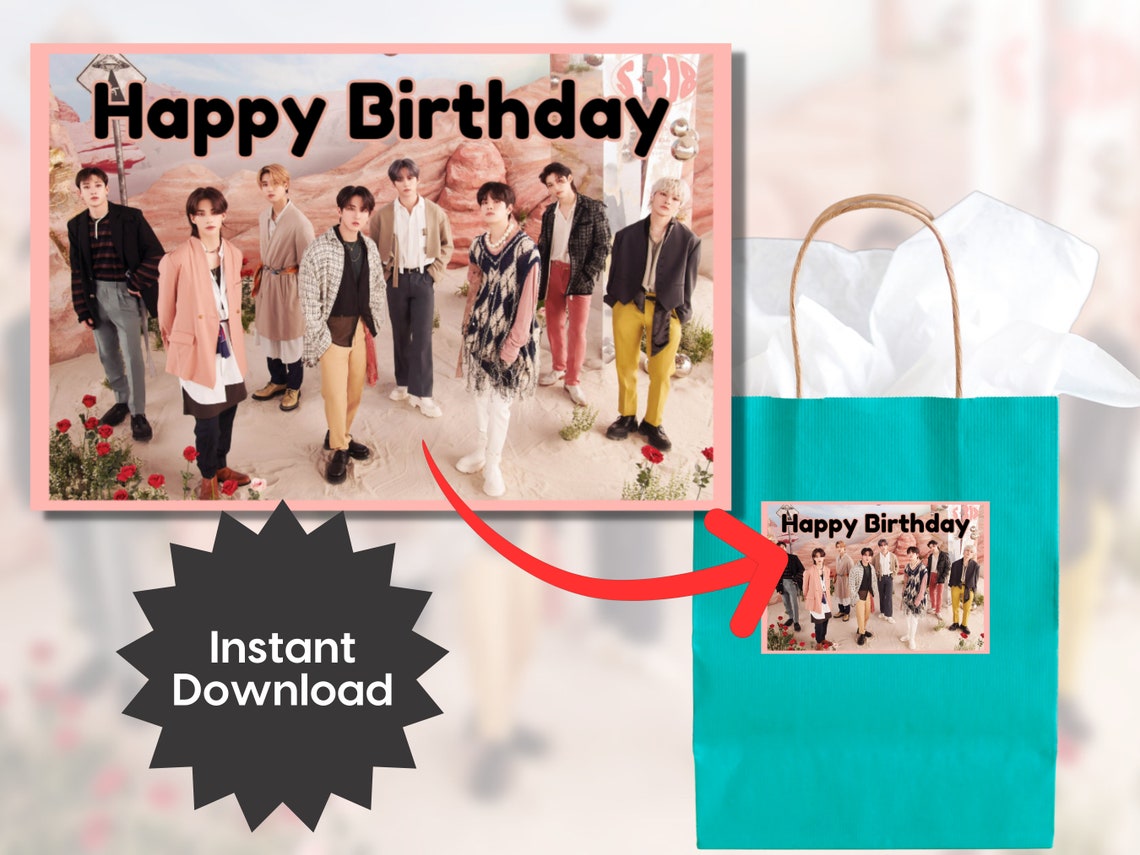 Stray Kids Label Stray Kids Birthday Happy Birthday Label - Etsy