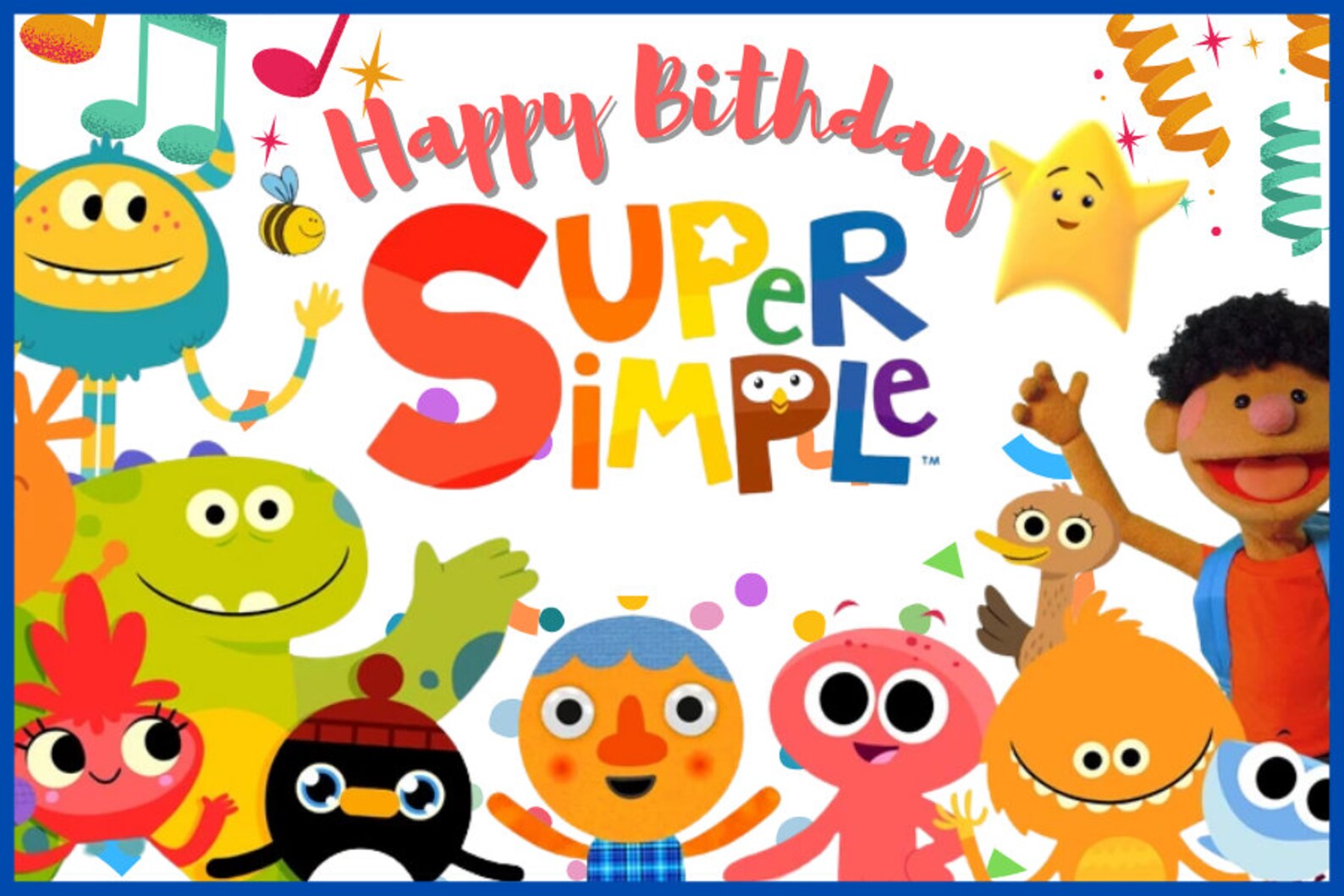 The Ultimate Super Simple Songs Party Pack Invitation - Etsy