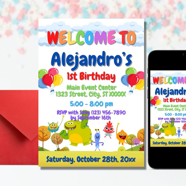 Super Simple Songs Birthday Invitation - Etsy