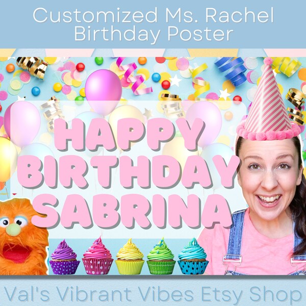 Ms Rachel Birthday Banner - Etsy