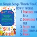 Super Simple Songs Thank You Card Editable Template 4 - Etsy