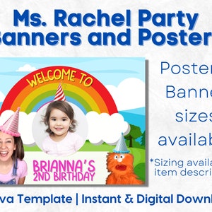 Ms. Rachel Party Banners and Posters Birthday Decorations - Etsy