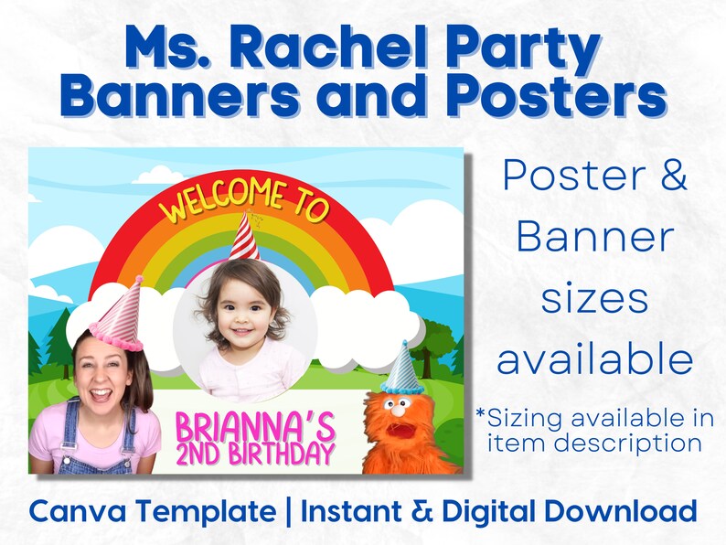 Ms. Rachel Party Banners and Posters Birthday Decorations - Etsy