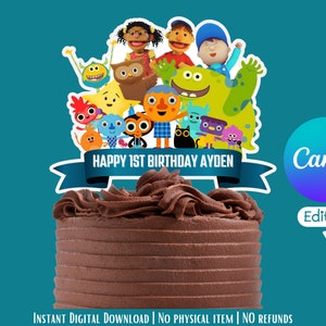 Super Simple Songs Cake Topper, Customizable Cake Topper, Instant ...