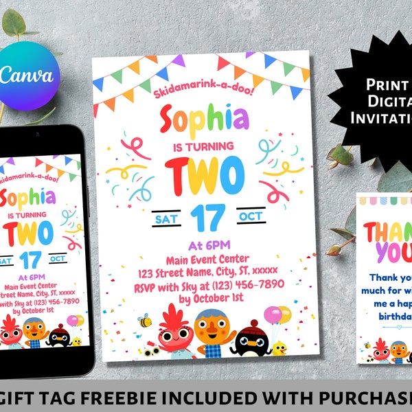 Super Simple Songs Birthday Invitation - Etsy