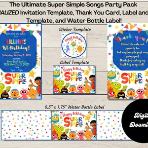 The Ultimate Super Simple Songs Party Pack With a Personalized - Etsy