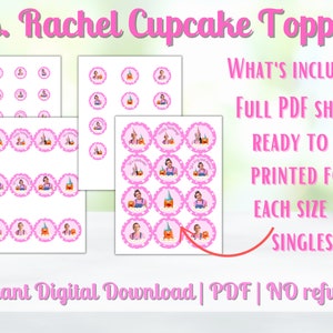 Ms. Rachel Cupcake Toppers Instant Digital Download - Etsy Canada