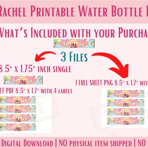 Ms. Rachel Printable Water Bottle Label, Water Bottle Label Download ...
