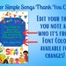 Super Simple Songs Thank You Card: Editable Template (digital Download ...
