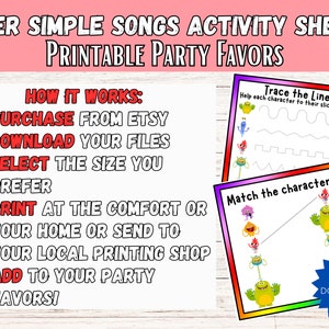 Super Simple Songs Activity Sheets: Mazes, Tracing (PDF) - Etsy