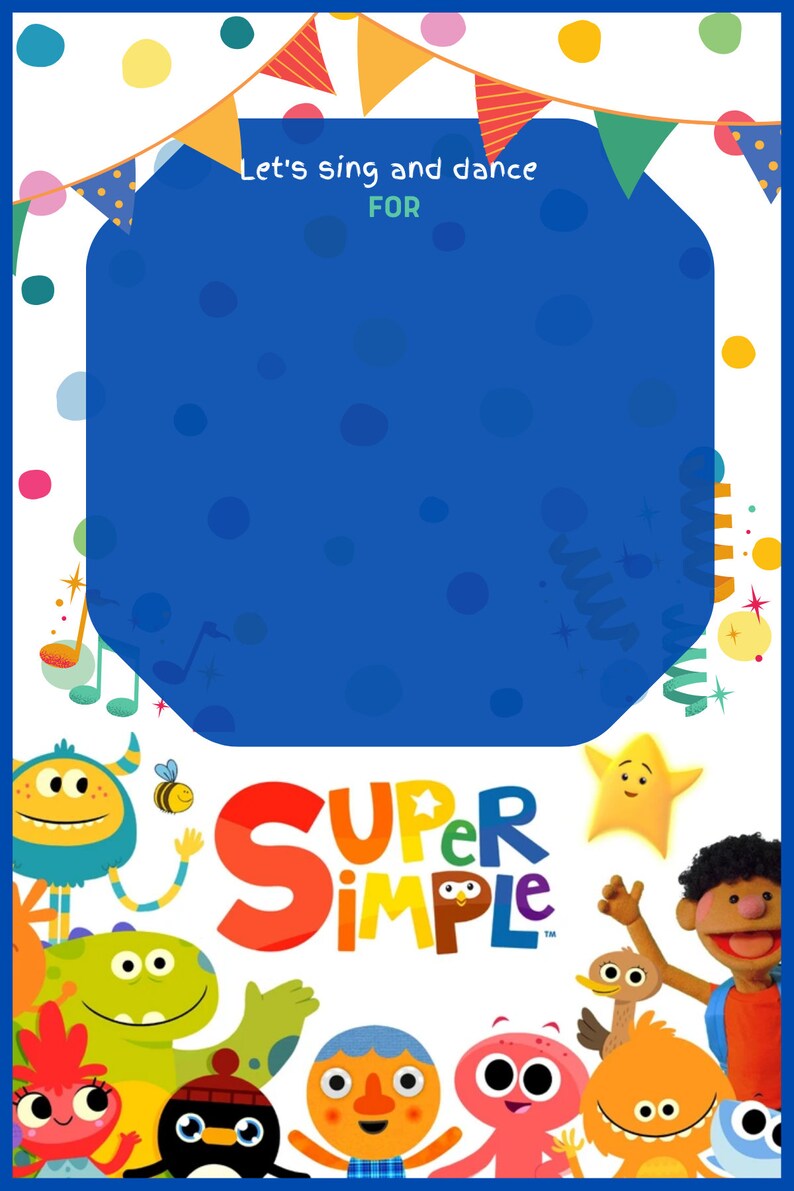 The Ultimate Super Simple Songs Party Pack Invitation - Etsy