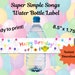 Super Simple Songs Water Bottle Label Printable Party - Etsy