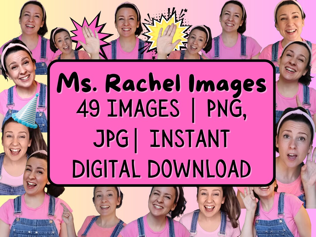 Ms. Rachel Images in JPG & PNG Songs for Littles Instant Digital ...