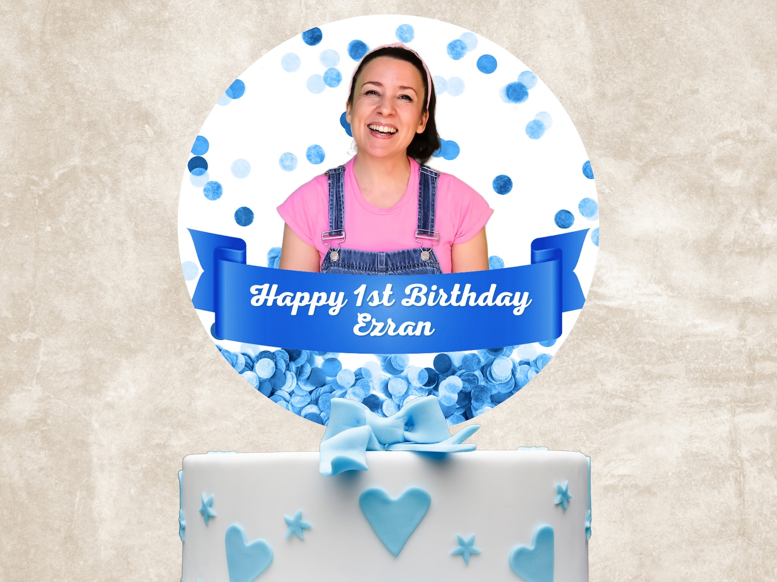 Customized Ms. Rachel Cake Topper in Blue Songs for Littles - Etsy