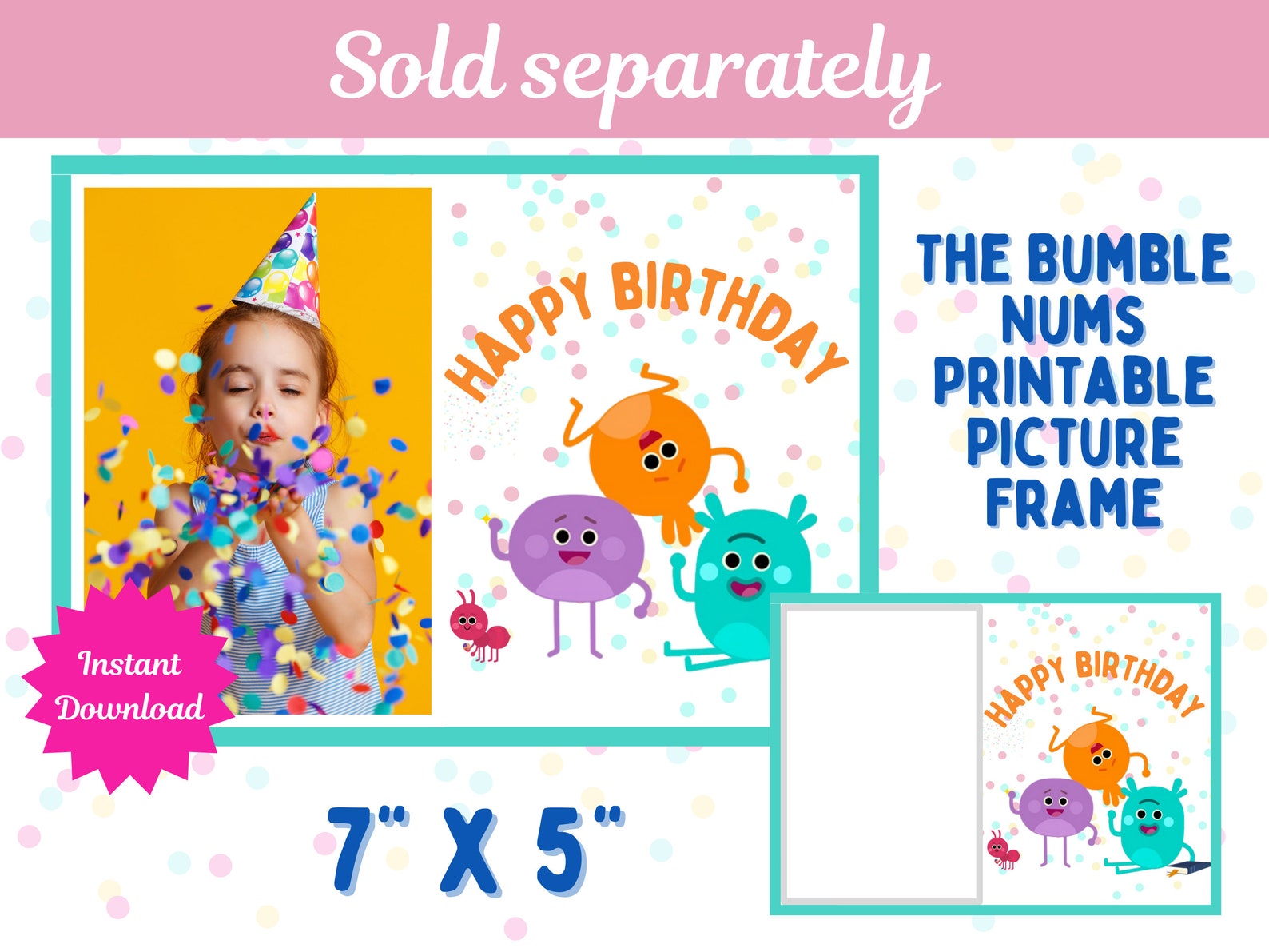 Bumble Nums Birthday Party Labels: Printable Decorations (PDF) - Etsy