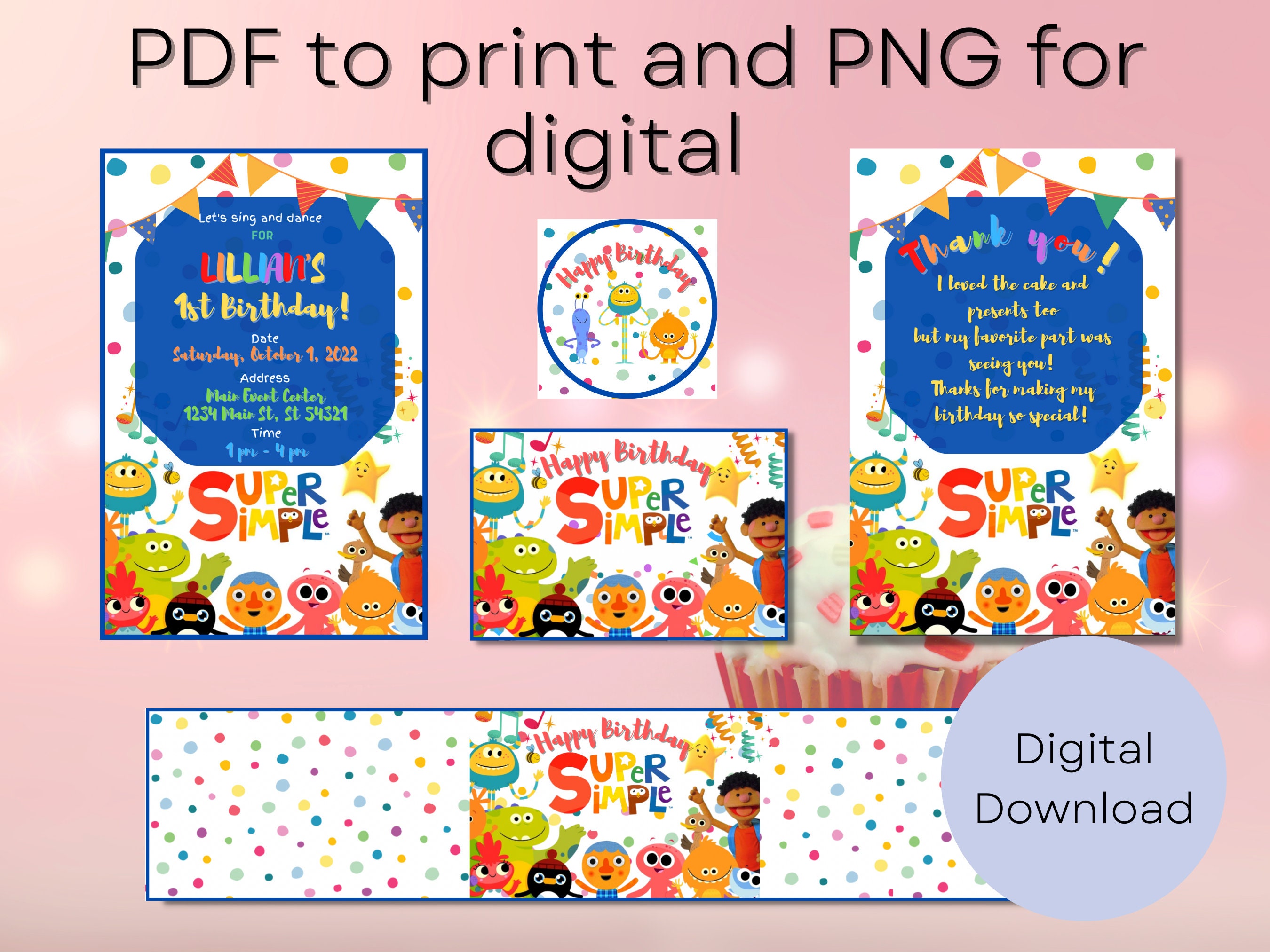 The Ultimate Super Simple Songs Party Bundle With a - Etsy