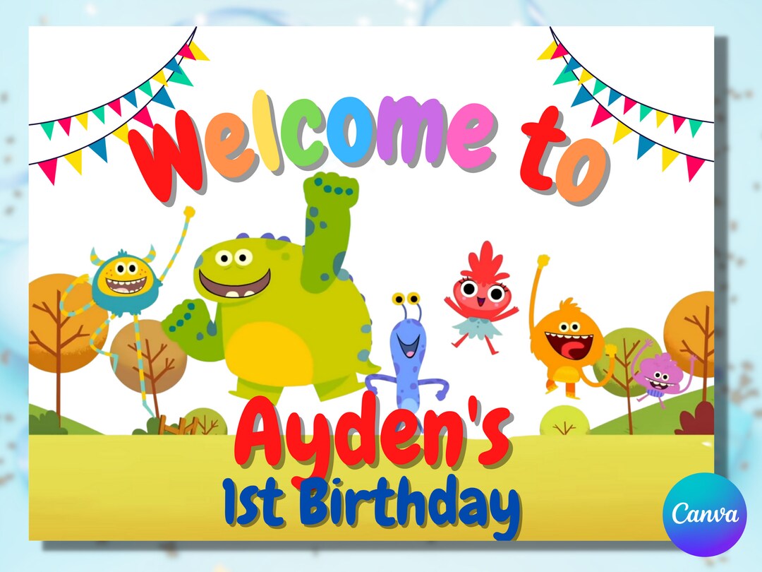 Super Simple Songs Welcome Poster | Happy Birthday | Editable Template ...