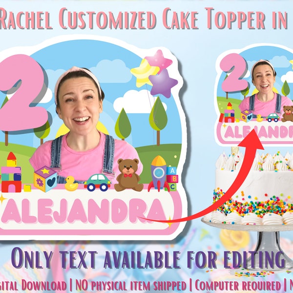 Ms Rachel Cake Decorations Etsy