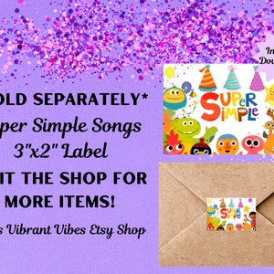 Super Simple Songs Thank You Card: Printable Birthday Party (PNG, PDF ...