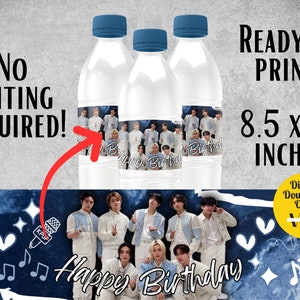 Printable Stray Kids Water Bottle Labels | Stray Kids Birthday ...