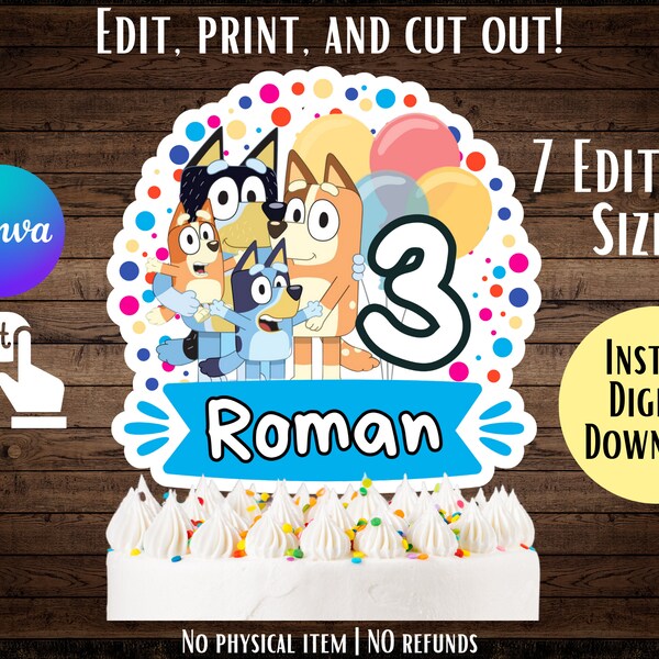 Print Out Bluey - Etsy