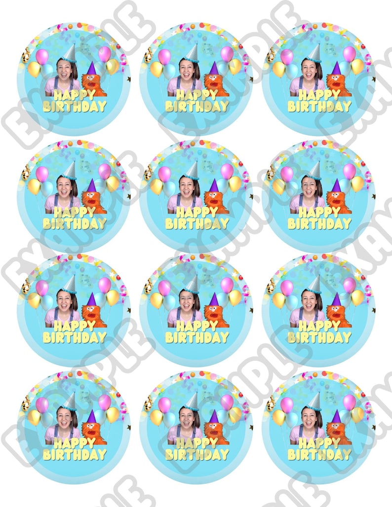 Ms. Rachel Happy Birthday Printable Stickers PDF Ready to - Etsy