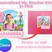 Ms. Rachel Personalized Sticker in Pink | Editable Template | Birthday ...