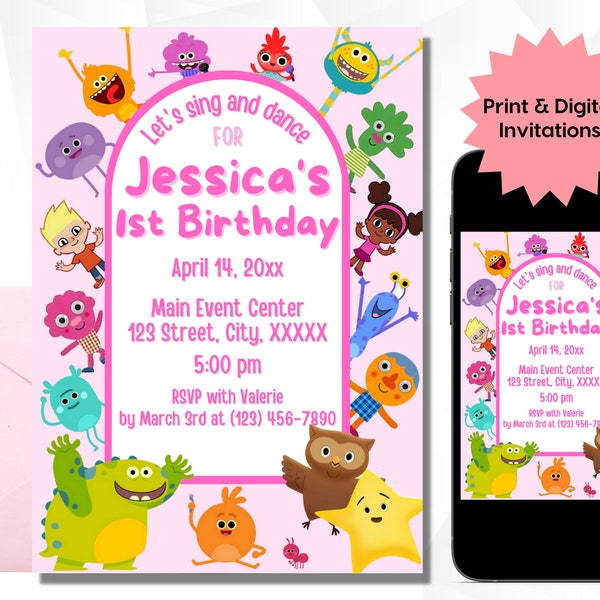 Super Simple Songs Birthday Invitation - Etsy