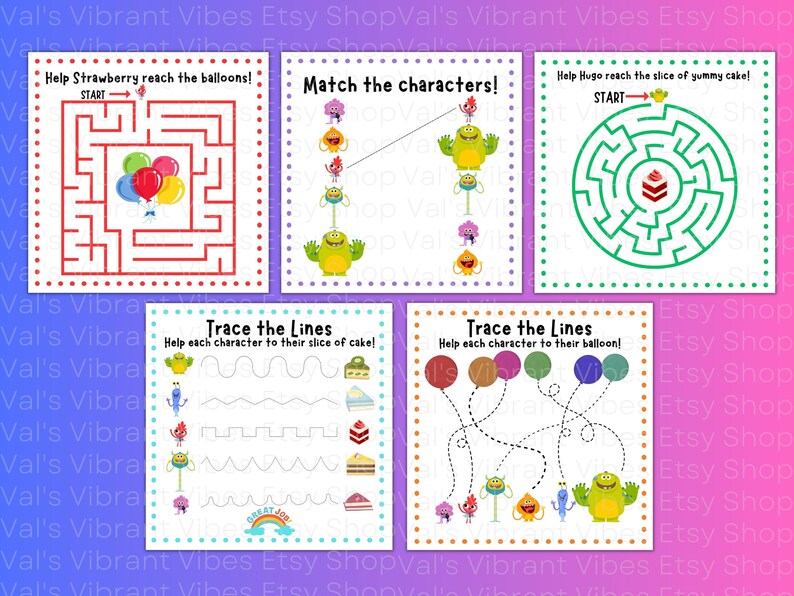 Super Simple Songs Activity Sheets Printable Pdfs 3 Sizes - Etsy