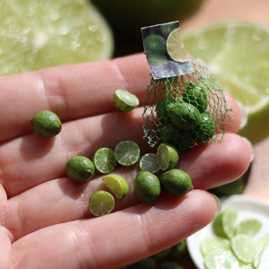 Miniature Lime , Miniature Lemon , Dollhouse Food, Food for Dollhouse, Mini Food, Doll Food ...