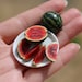 Watermelon Set Miniature Watermelon Fruit Clay Mini Fruit Dollhouse ...
