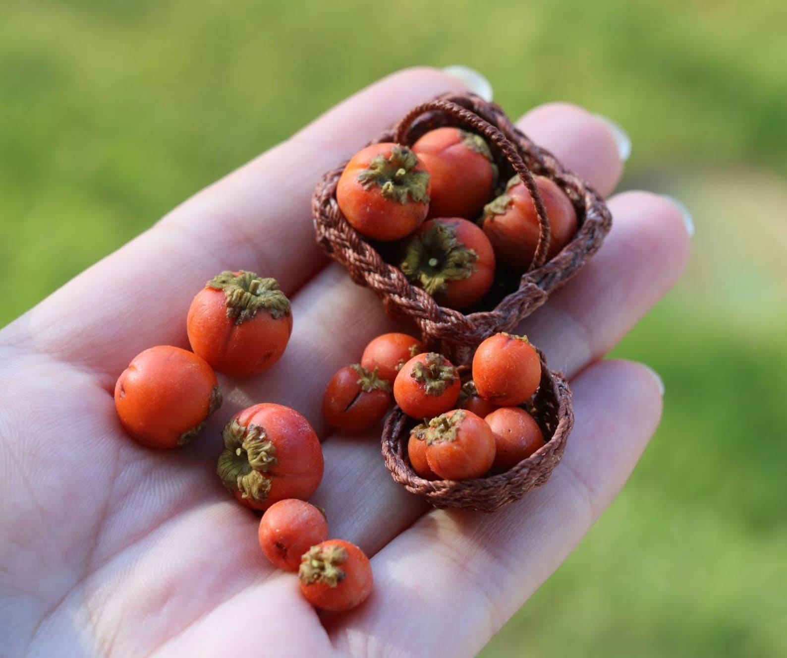 Miniature Persimmon Dollhouse Food Food for Dollhouse Mini - Etsy